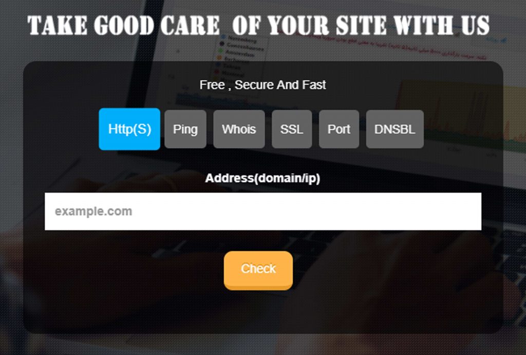Site and server reviews with the Free Website Analysis Website